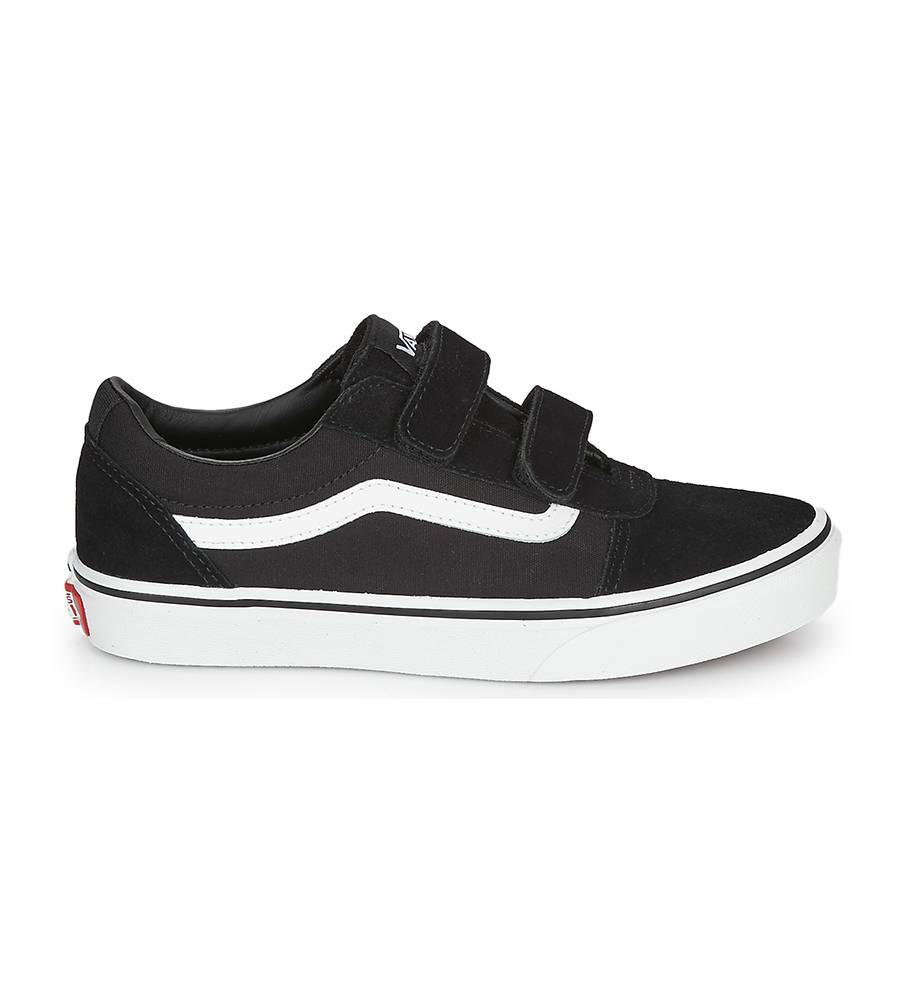 Vans YT Ward V(Suede/Canvas) Black/White 27-35